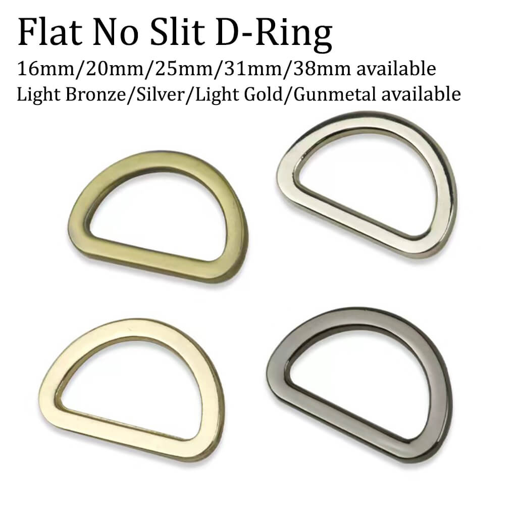 Flat NO Split D Rings for Straps Bag Purse Belting Leather D-Ring ...