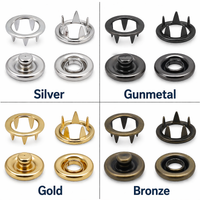 Open Ring Snap Fasteners Open-Ring Grip Snaps Prong Snaps Bebeto Snaps ...