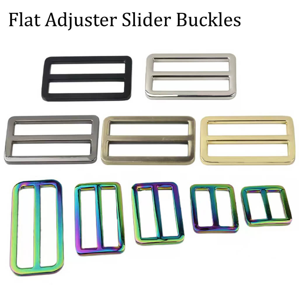 Flat Slide Buckle Flat Diecast Slide Buckle Flat Rainbow Heavy Duty ...