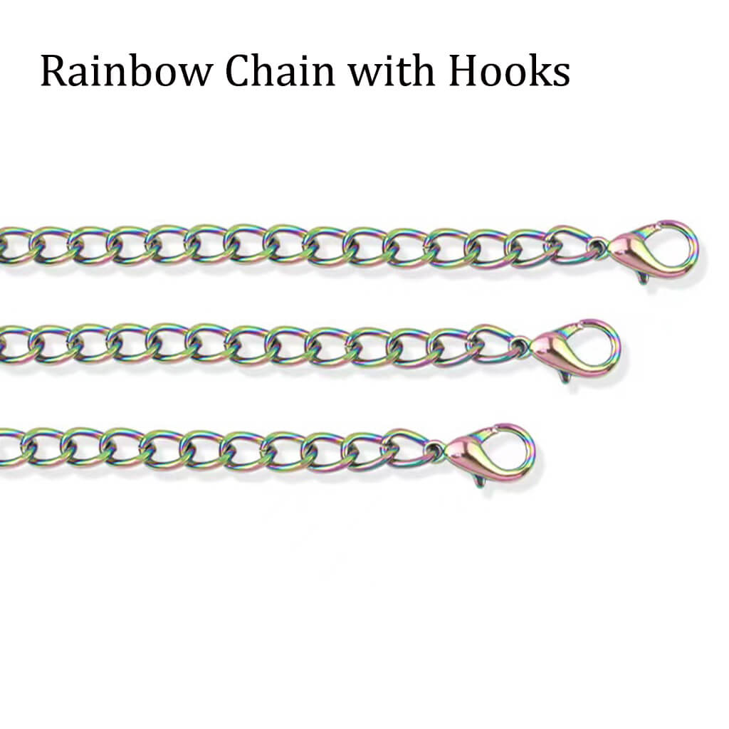 Rainbow purse chain with lobster clasps Twisted Chain Bag Chains Bag ...