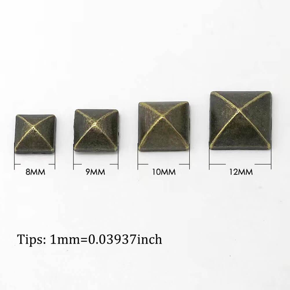 Pyramid Square Cap Rivets Cap Beads Nailhead Decorative Cap Rivet ...