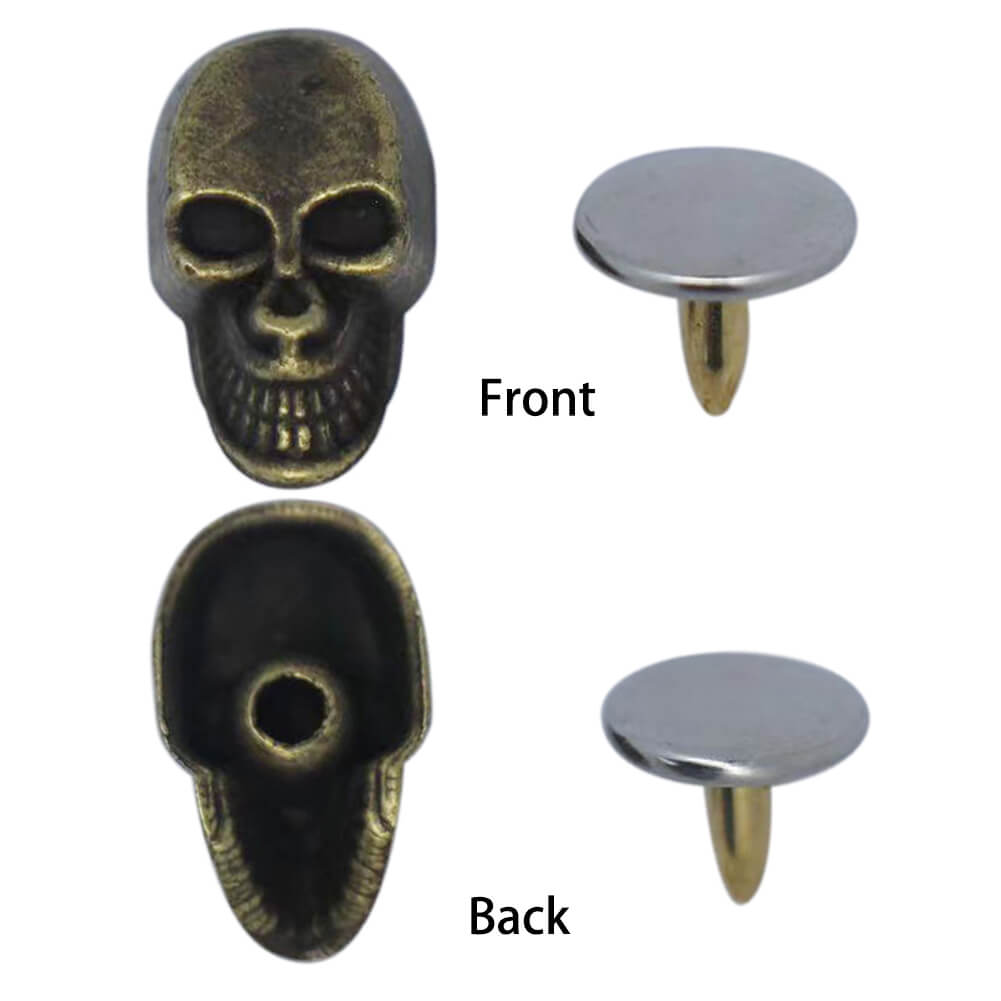 AM-3 Style Skull Rivets Cap Beads Nailhead Decorative Cap Rivet Punk ...