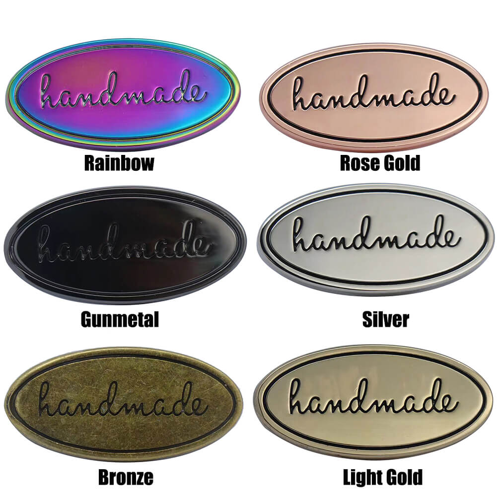 Handmade Metal Tags Alloy Hand Made Pendant Bead Charm Metal Label Tag ...