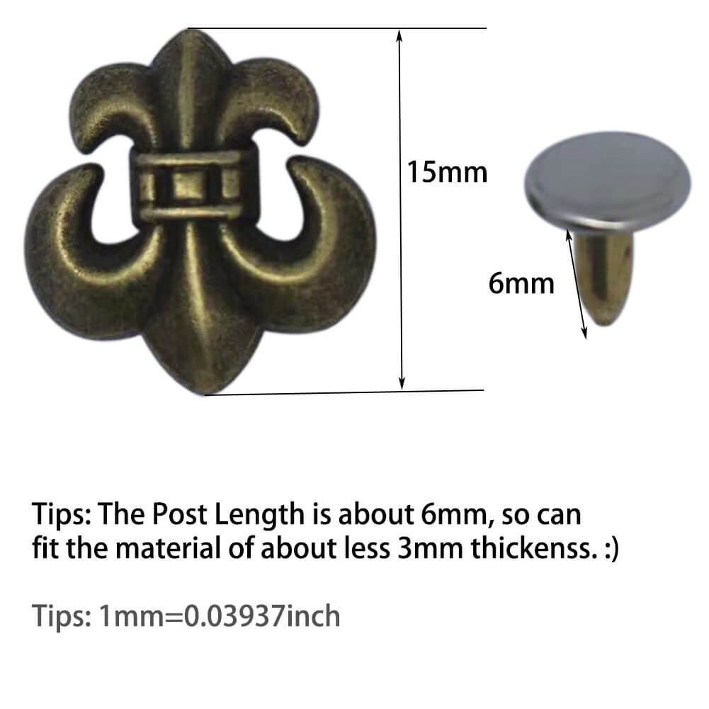 AM-1 Style Cap Rivets Cap Beads Nailhead Decorative Cap Rivet Punk ...