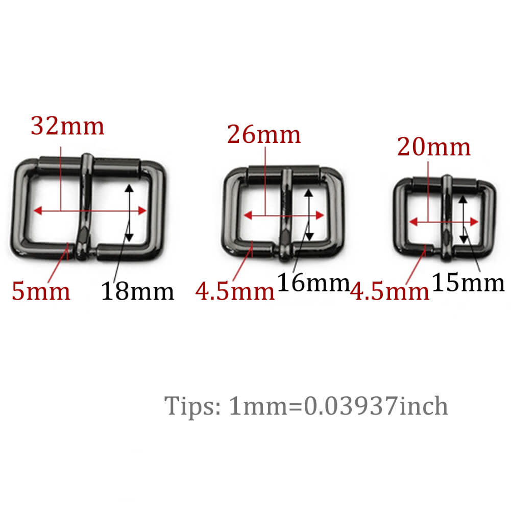 Strong Belt Pin Buckle Strap Webbing Roller Buckle Single Prong Buckle ...