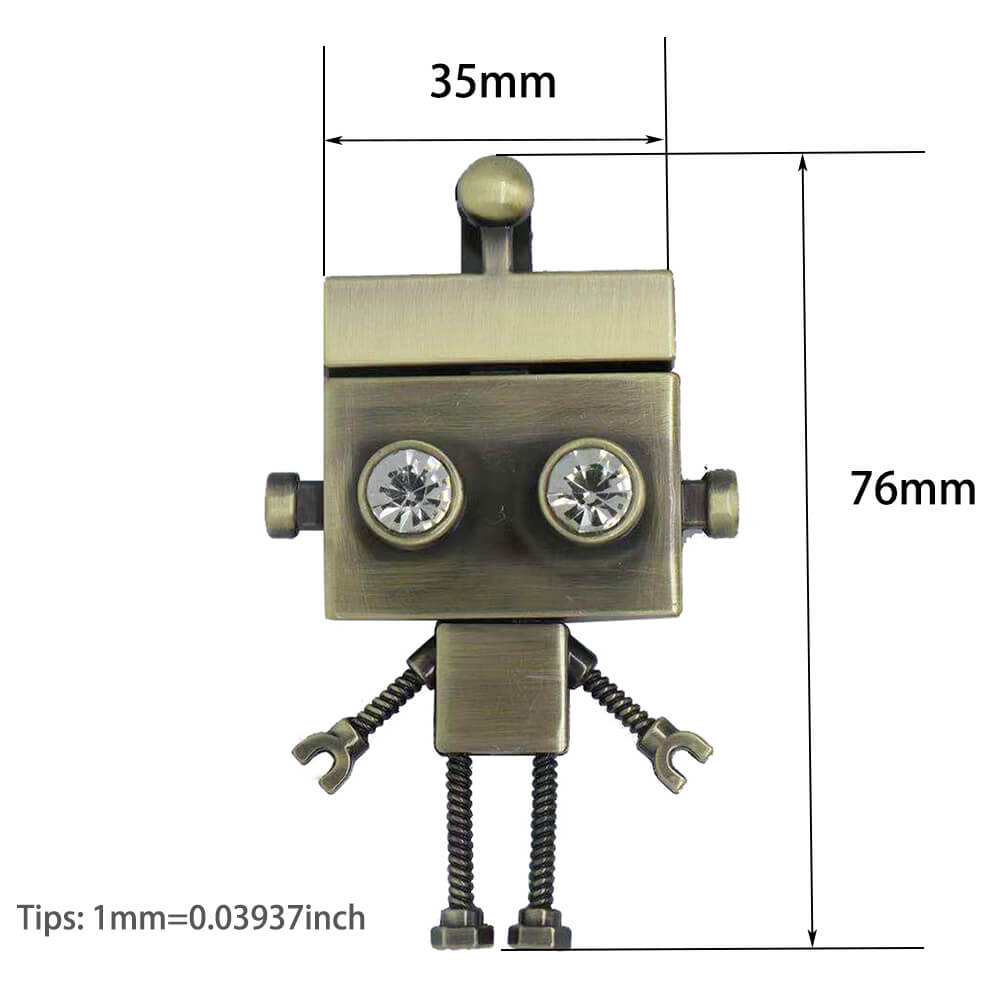 robot purse lock Clasp Turn Lock Clutch Closure for Bag Handbag Purse ...