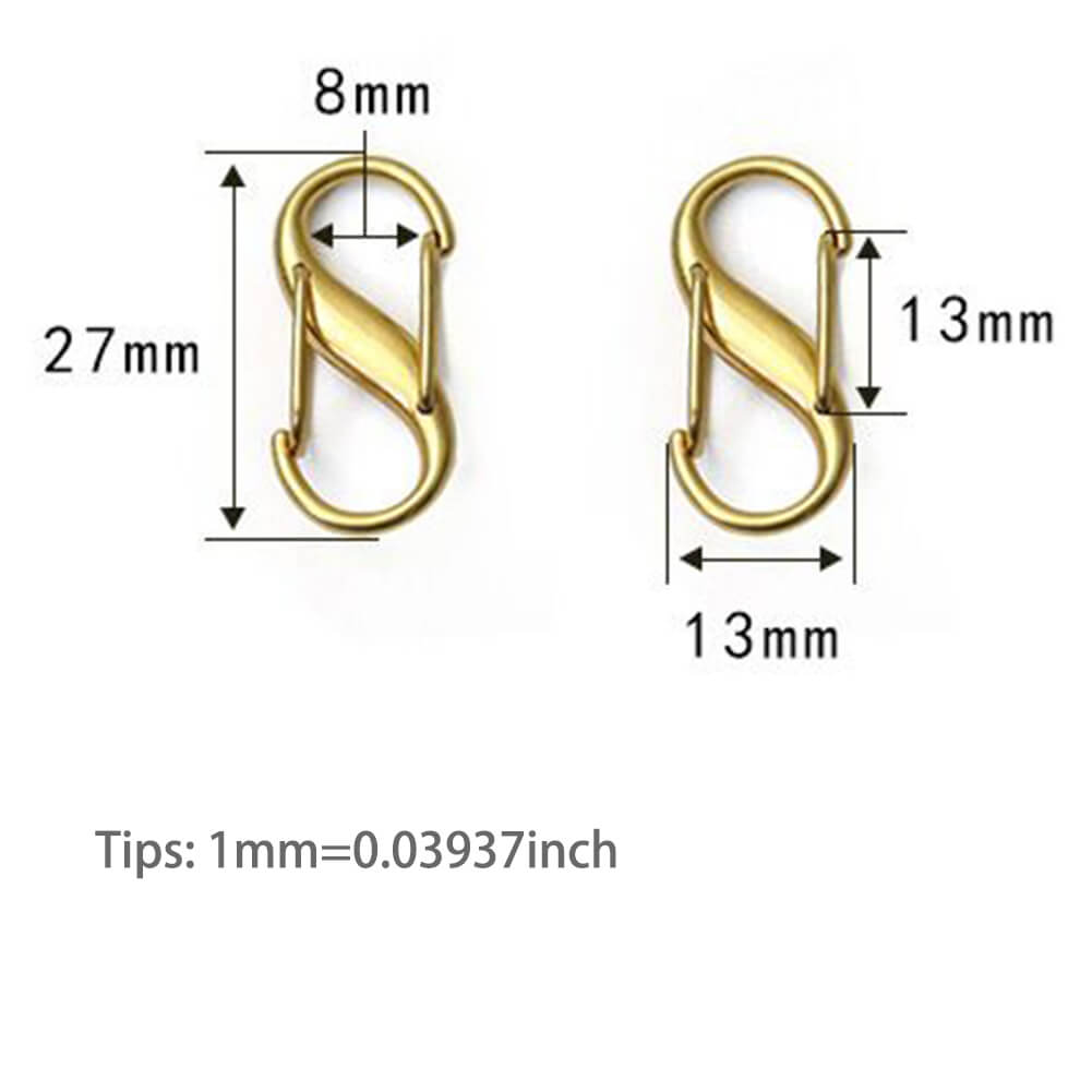 S-Shape Chain Adjust buckle Adjustable Metal Buckles for Chain Strap ...