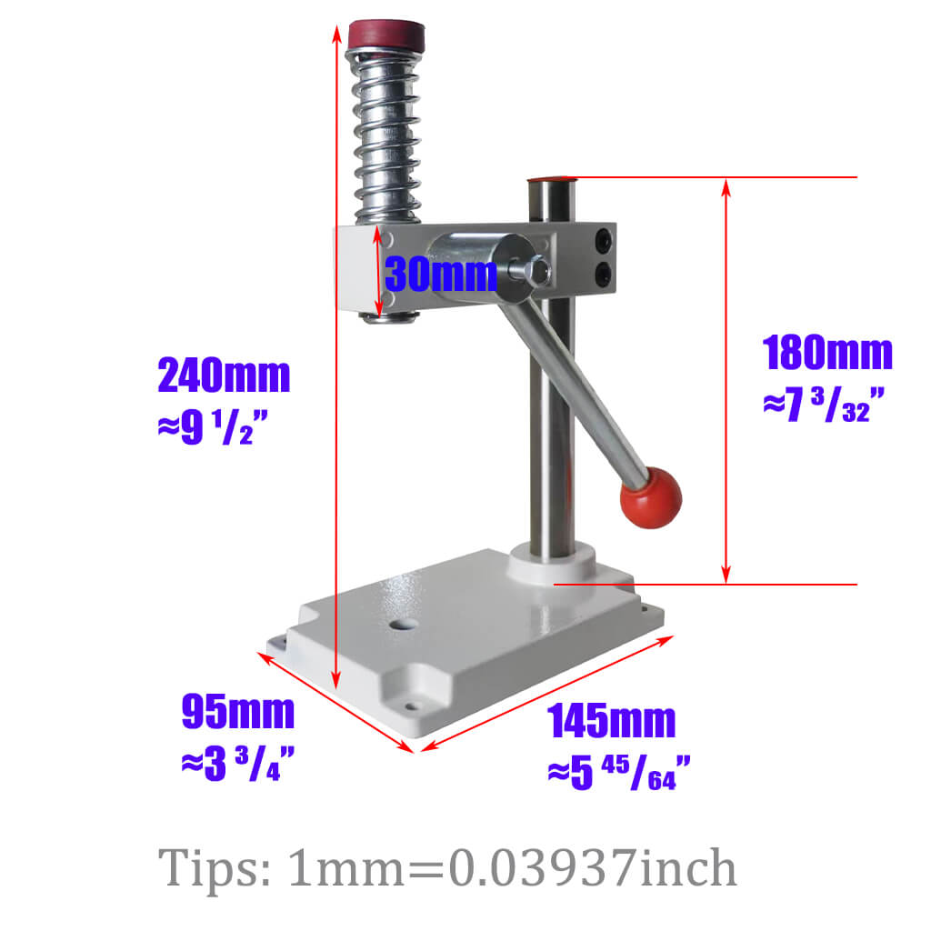 cover buttons machine Hand Press Die for Fabric Covered Buttons Setter ...